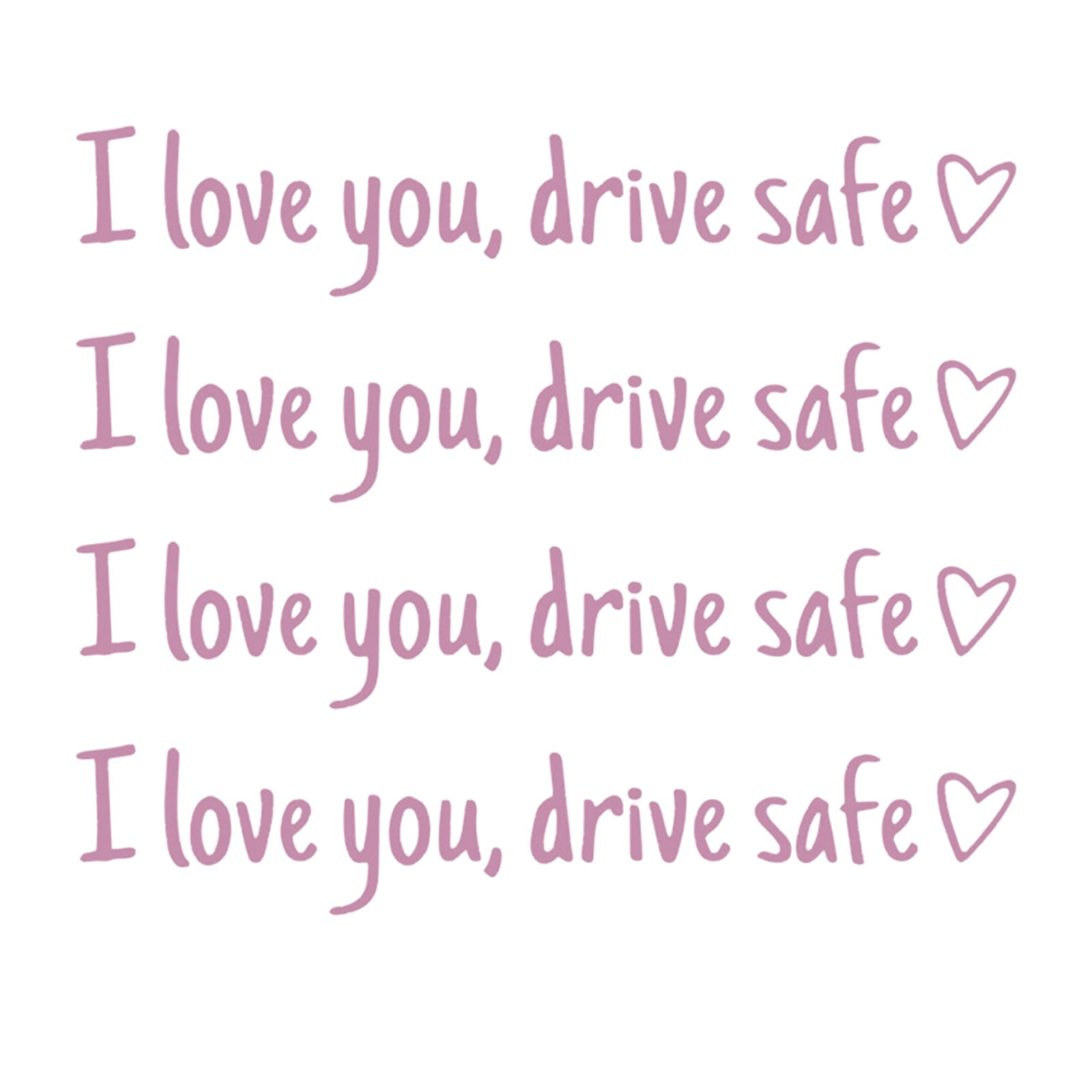 Pegatinas de pared I You Drive Safe Pegatina de espejo retrovisor en ...