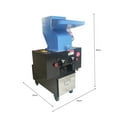 6mm Screen Electric Plastic Shredder Grinder Granulator Plastic ...