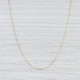 R.M 14K Solid Yellow Gold Box Necklace, Thin 0.80MM Chain, Lobster Lock ...