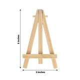 Efavormart 10 Pack | 5" Natural Mini DIY Tabletop Wooden Display Easel ...