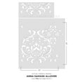 Anna Damask Reusable Plastic Craft Stencil Template by Cutting Edge ...