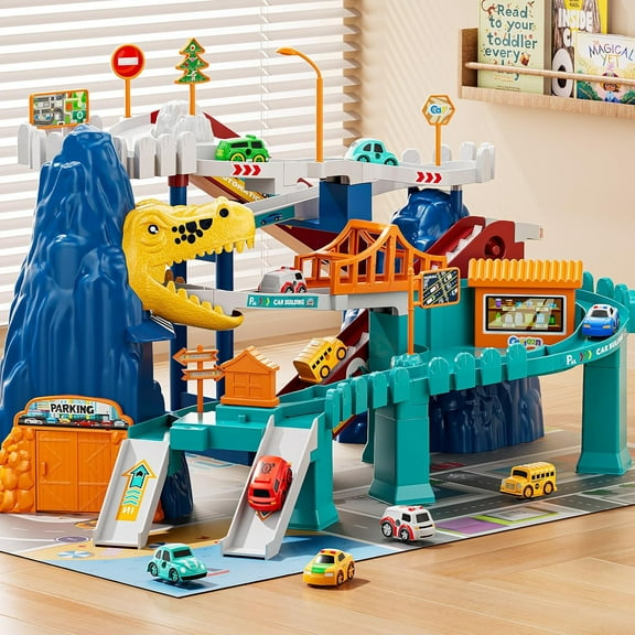 Jurassic World Mega Predator Pursuit Race Set - Walmart.com