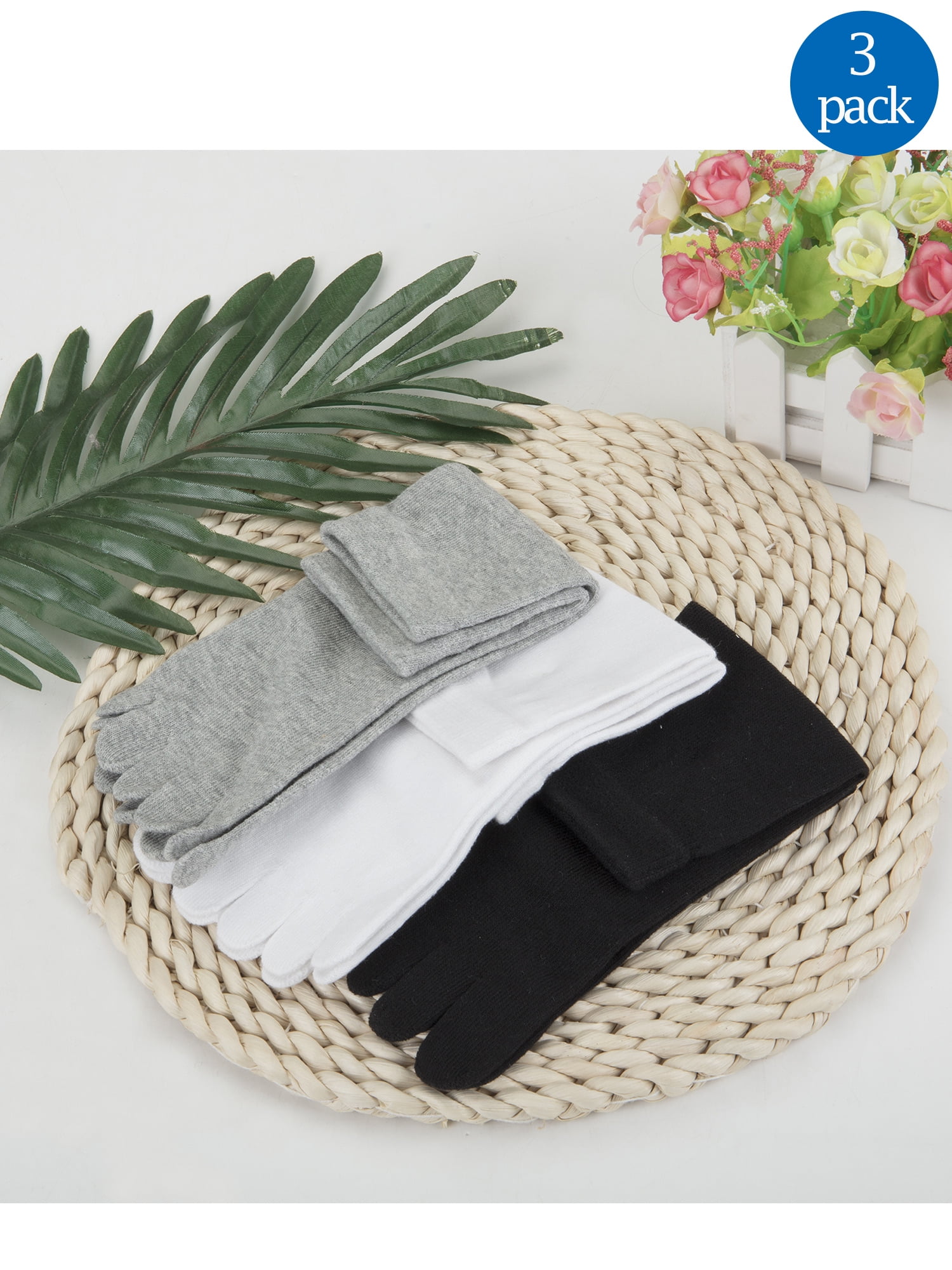 Five Finger Socks Toe Socks Soft & Breathable Running Crew Socks for ...