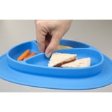 Nuby Sure Grip Silicone Miracle Mat Section Plate Blue - Walmart.com