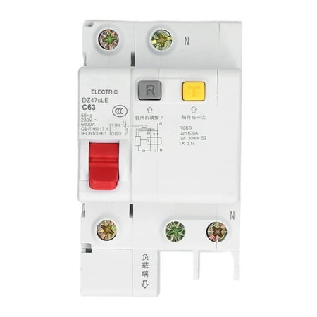 Residual Current Circuit Breakers, Low Voltage Miniature Circuit Breaker 6000A Breaking Capacity ...