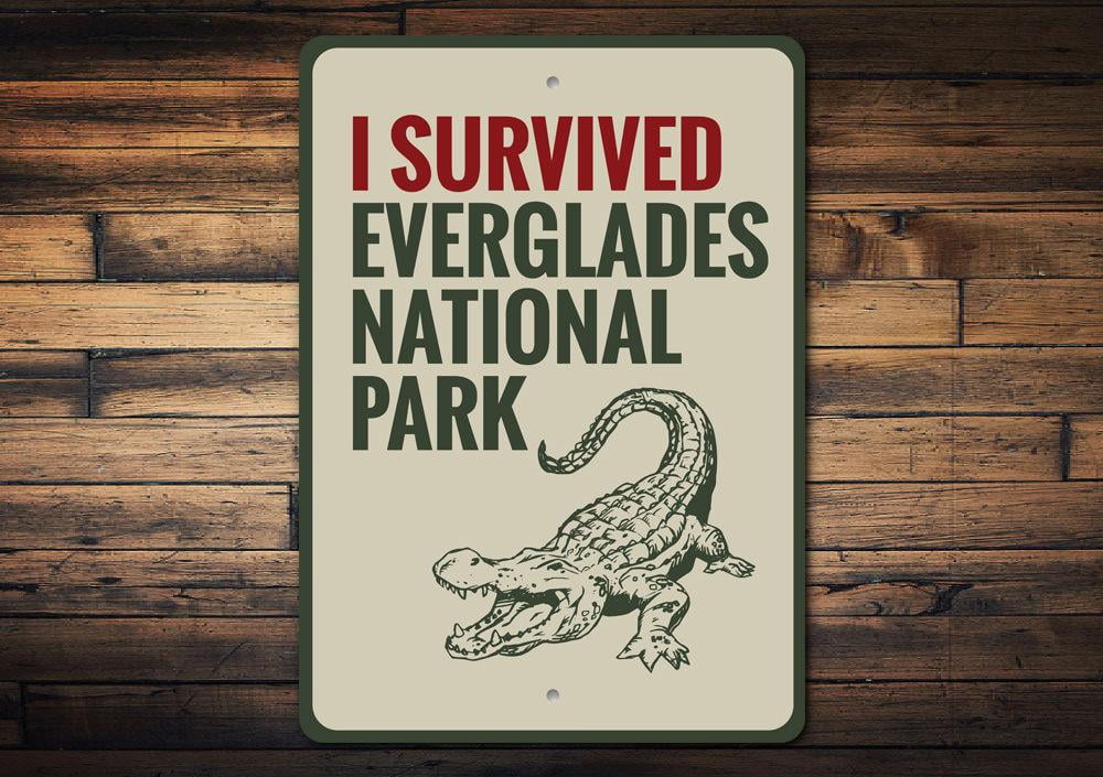 Everglades National Park Novelty Sign, Metal Wall Decor - 10x14 inches ...