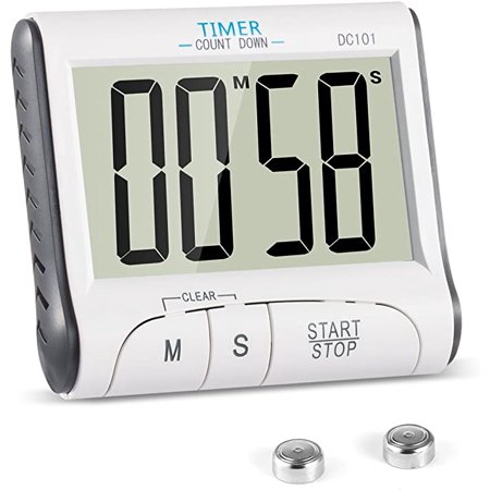 Kitchen Timer, 24H Digital Magnetic Electronic Kitchen Timer Digital ...