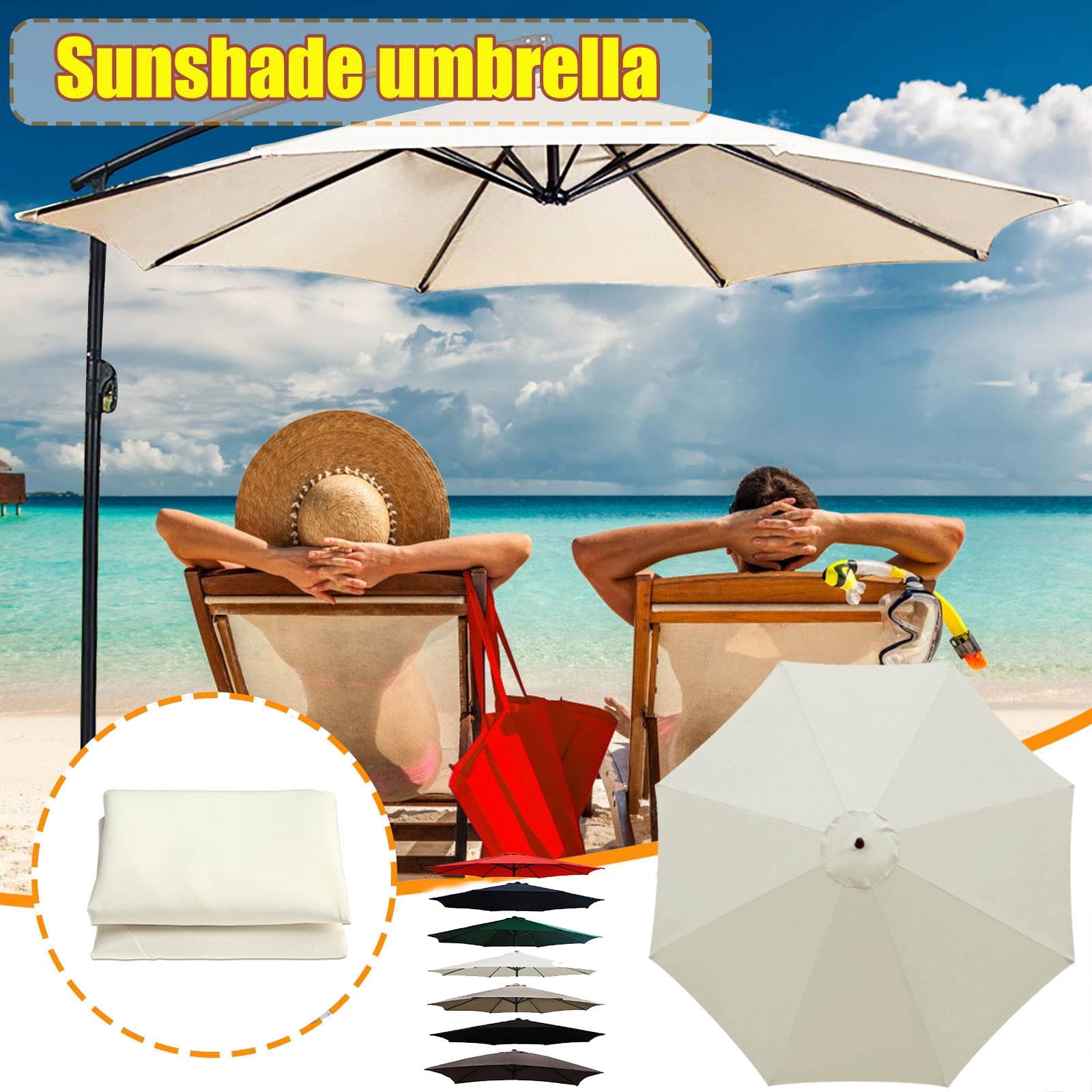 Click here for Viflosae Garden Umbrella Outdoor Stall Umbrella Be... prices