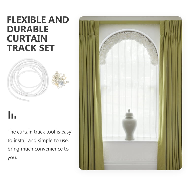 Flexible Curtain Rods For Arched Windows Curved Curtain Track | Need A