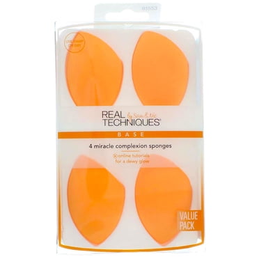 Real Techniques Miracle Mini Complexion Sponge 4 Count - Walmart.com