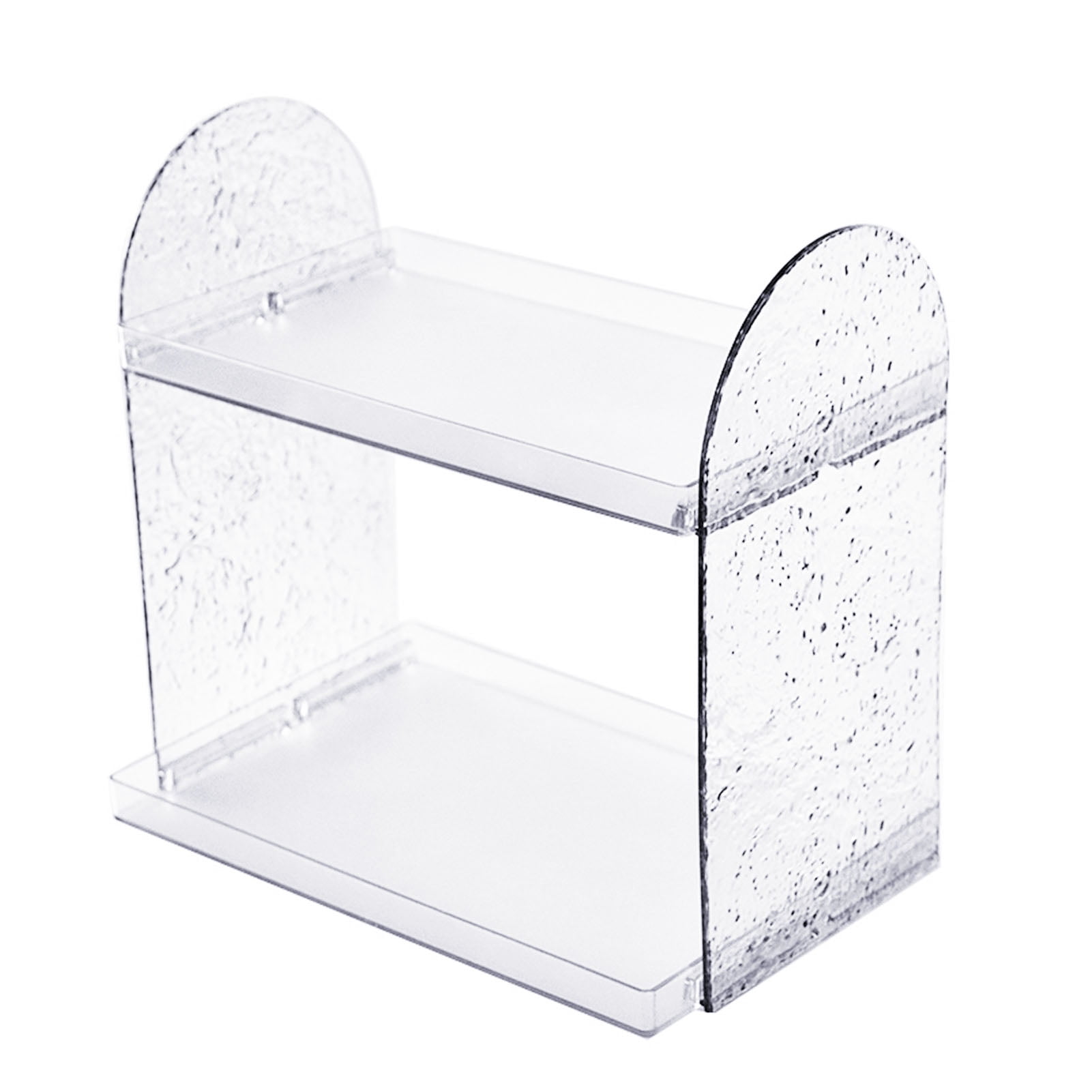 2 Tier Desk Organizer Double Layer Storage Rack Transparent Desktop ...
