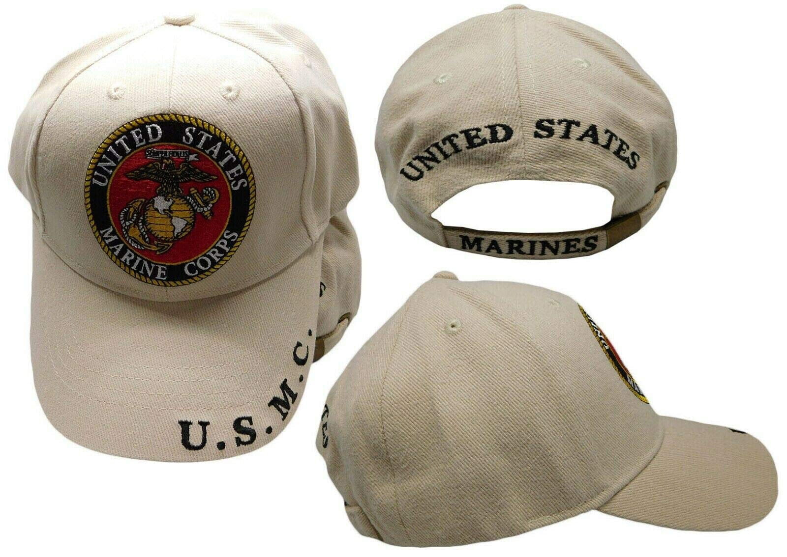 Ant Enterprises U.S MILITARY MARINE CORPS EMBROIDERED DESERT SOFT HAT ...