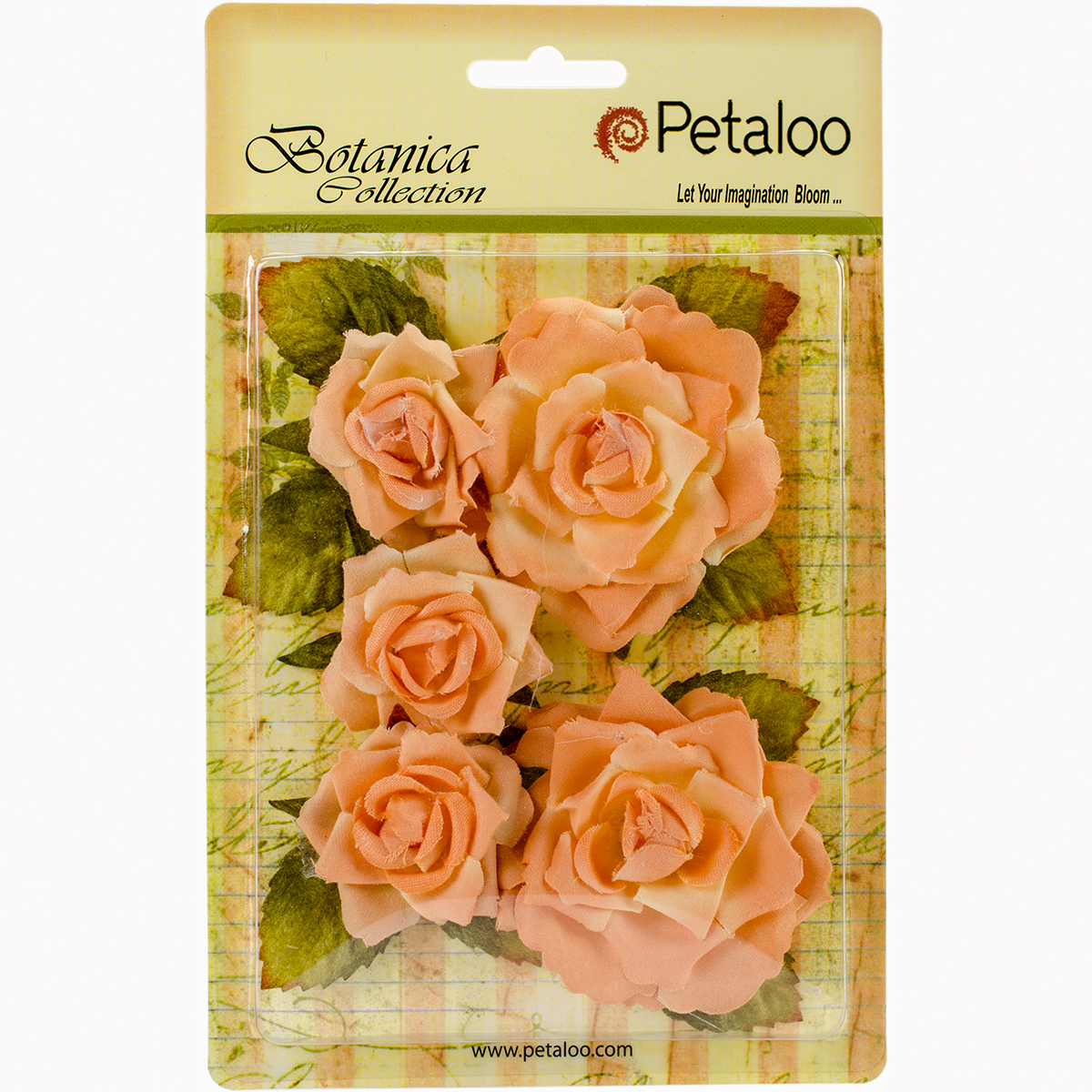 Botanica Garden Roses 1.5" To 2.5" 5/Pkg-Peach | Walmart Canada