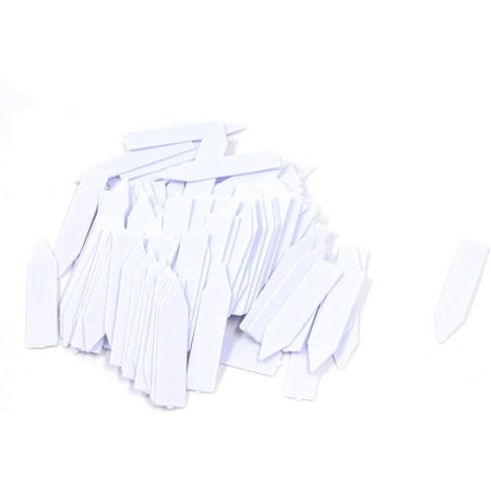 KSCD 100 Pcs Plastic White 2 Inch Waterproof Plastic Plant Tags ...