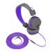 JLab Audio Neon On Ear Headphones with Universal Mic - Gray / Purple ...