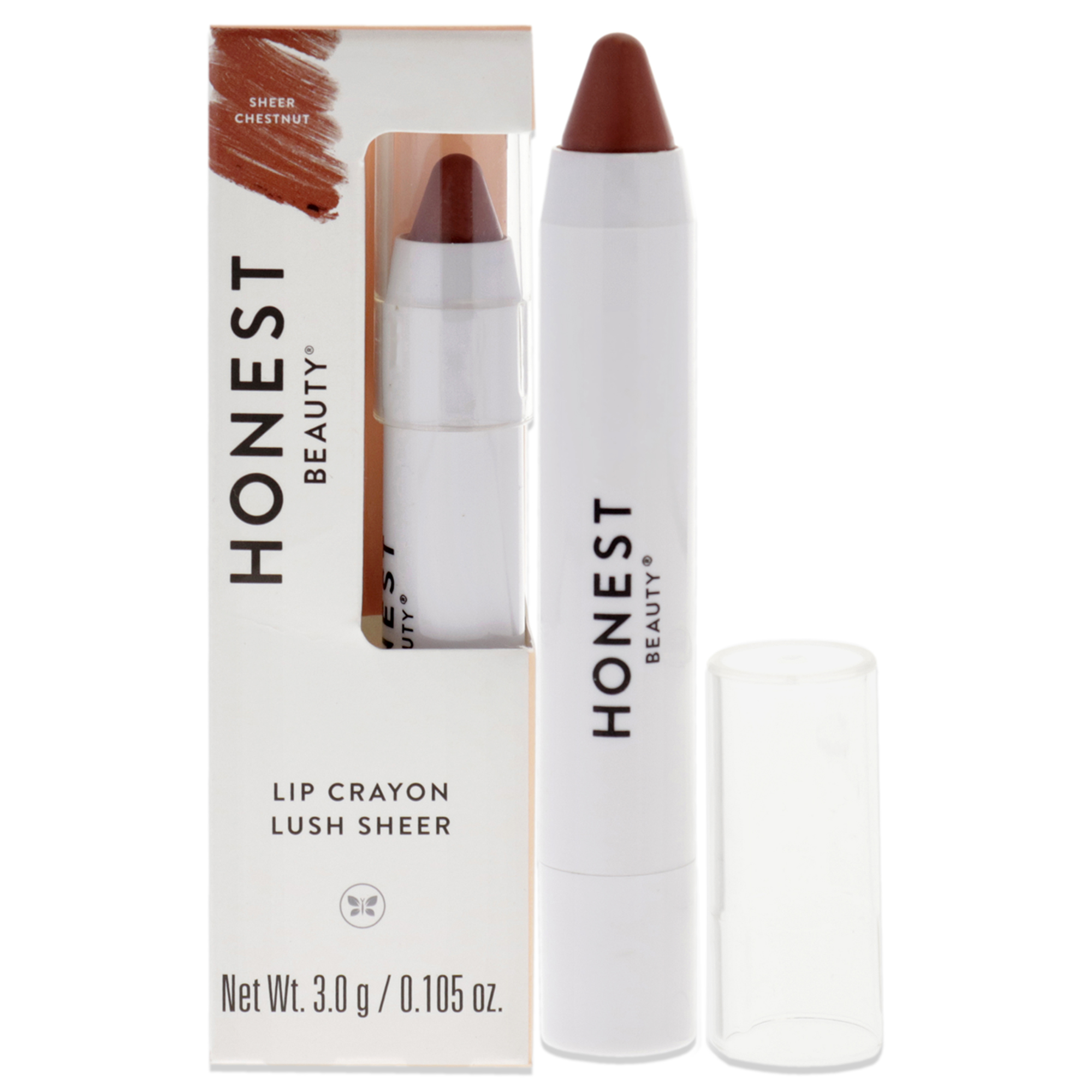 Honest Lip Crayon Lush Sheer - Chesnut, 0.105 oz Lipstick - Walmart.com