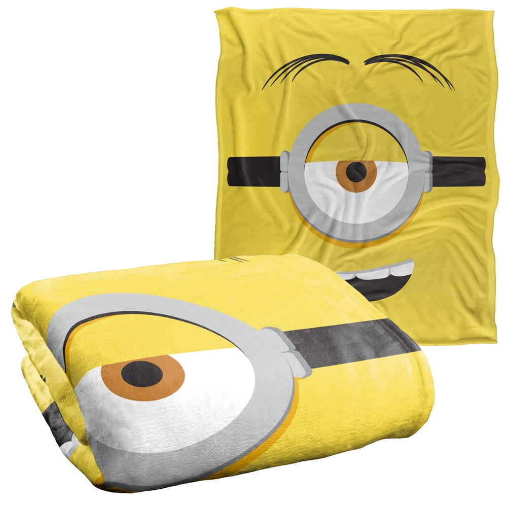 Minions Blanket, 50'x60', Stuart Face Silky Touch Super Soft Throw ...