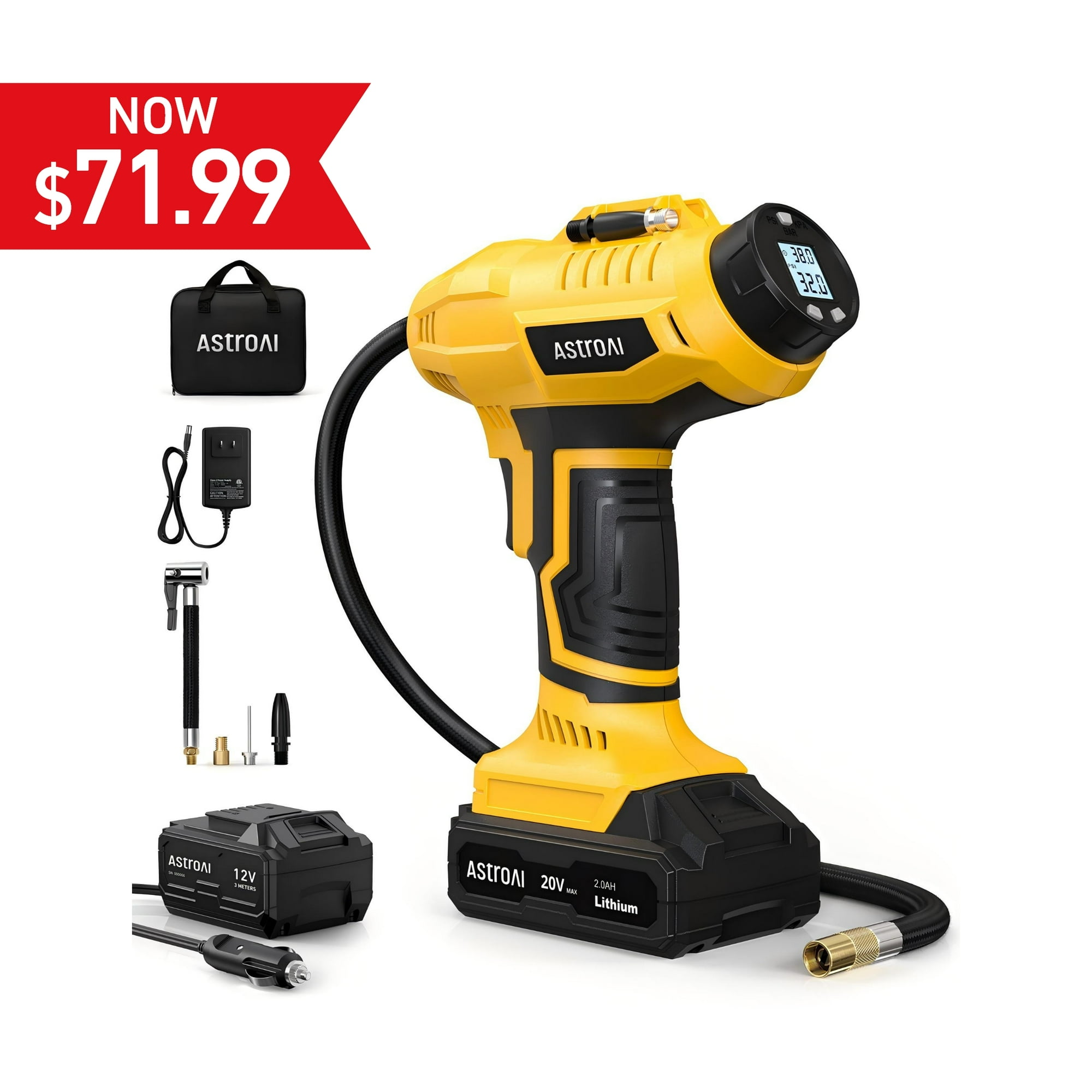 Click here for Astroai Tire Inflator With Digital Pressure Value... prices