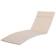 Anthony Outdoor chaise lounge Cushion (Set of 2), Textured Beige ...