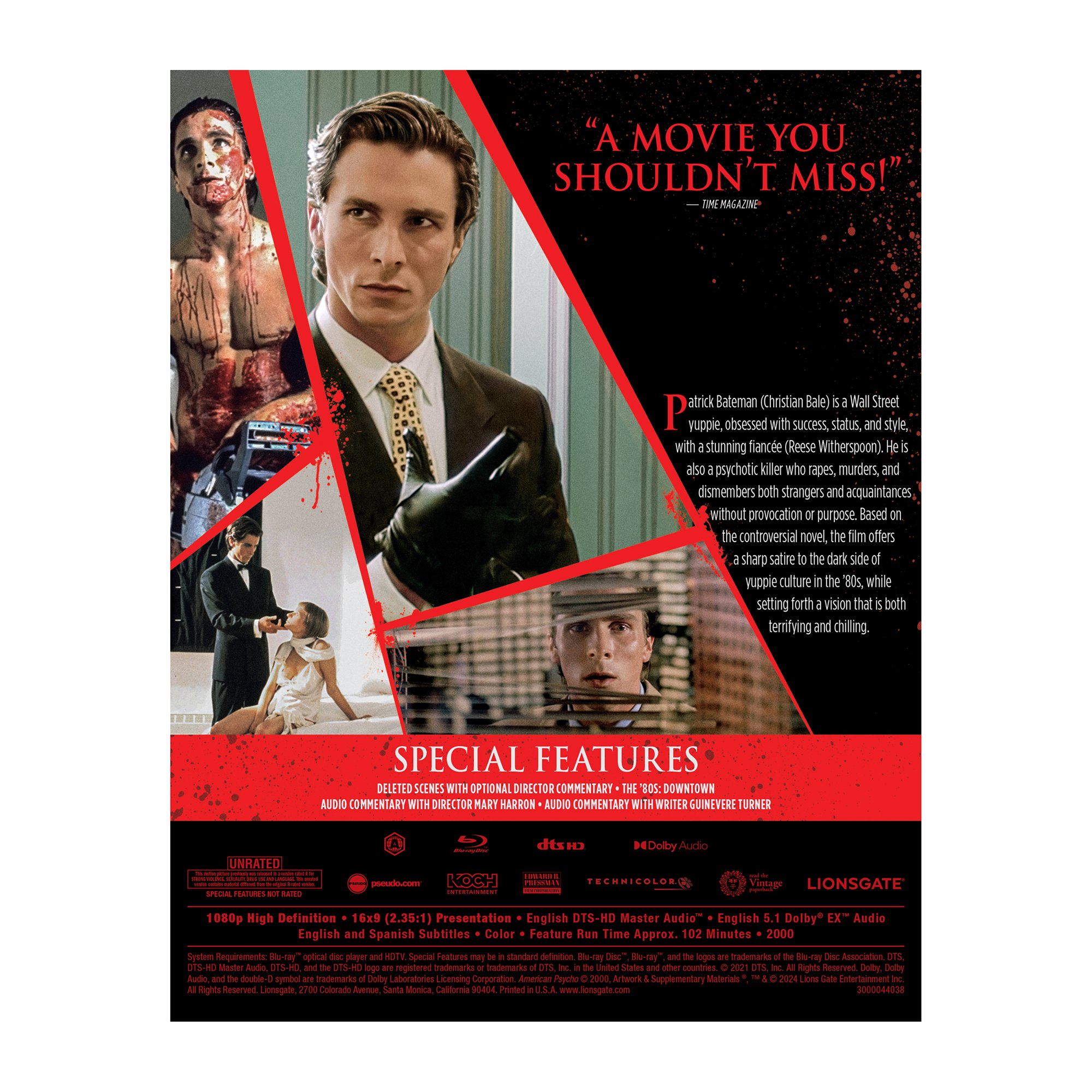 American Psycho (Blu-ray + Digital) Lionsgate Horror