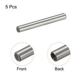 M3 Internal Thread Dowel Pin 5 Pack 5x40mm Chamfering Flat Carbon Steel ...