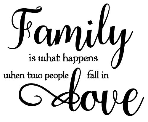 Family Wall Letters Quotes When Two People Fall In Love Wall Decal ...