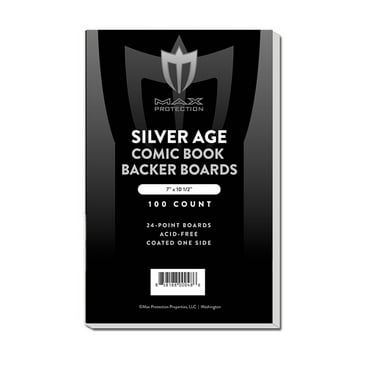 BCW Comic Book Backing Boards, Silver, 100 Boards Per Pack - Walmart.com