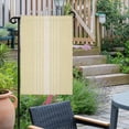 Abstract White Striped Garden Flag 28x40 Inch Simple Yellow Linen ...