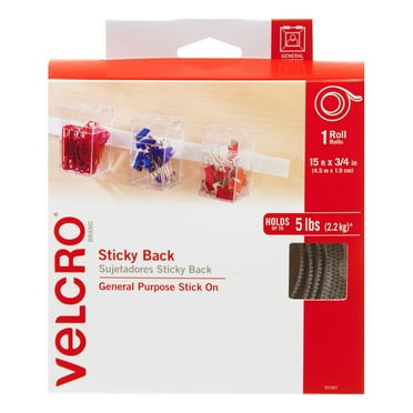 VELCRO Brand - Indoor Outdoor Sticky Back Hook and Loop Fasteners, Cut ...