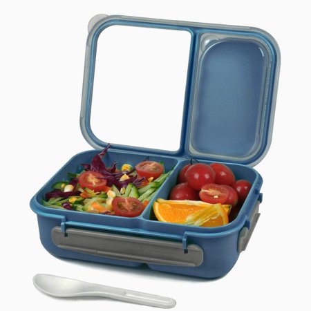 Shopwithgreen All-in-One Plastic Lunch Storage Container, 54 OZ Bento ...