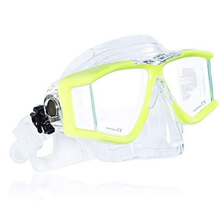 Tilos Double Lens Panoramic Large Wide View Mask for Scuba Diving ...