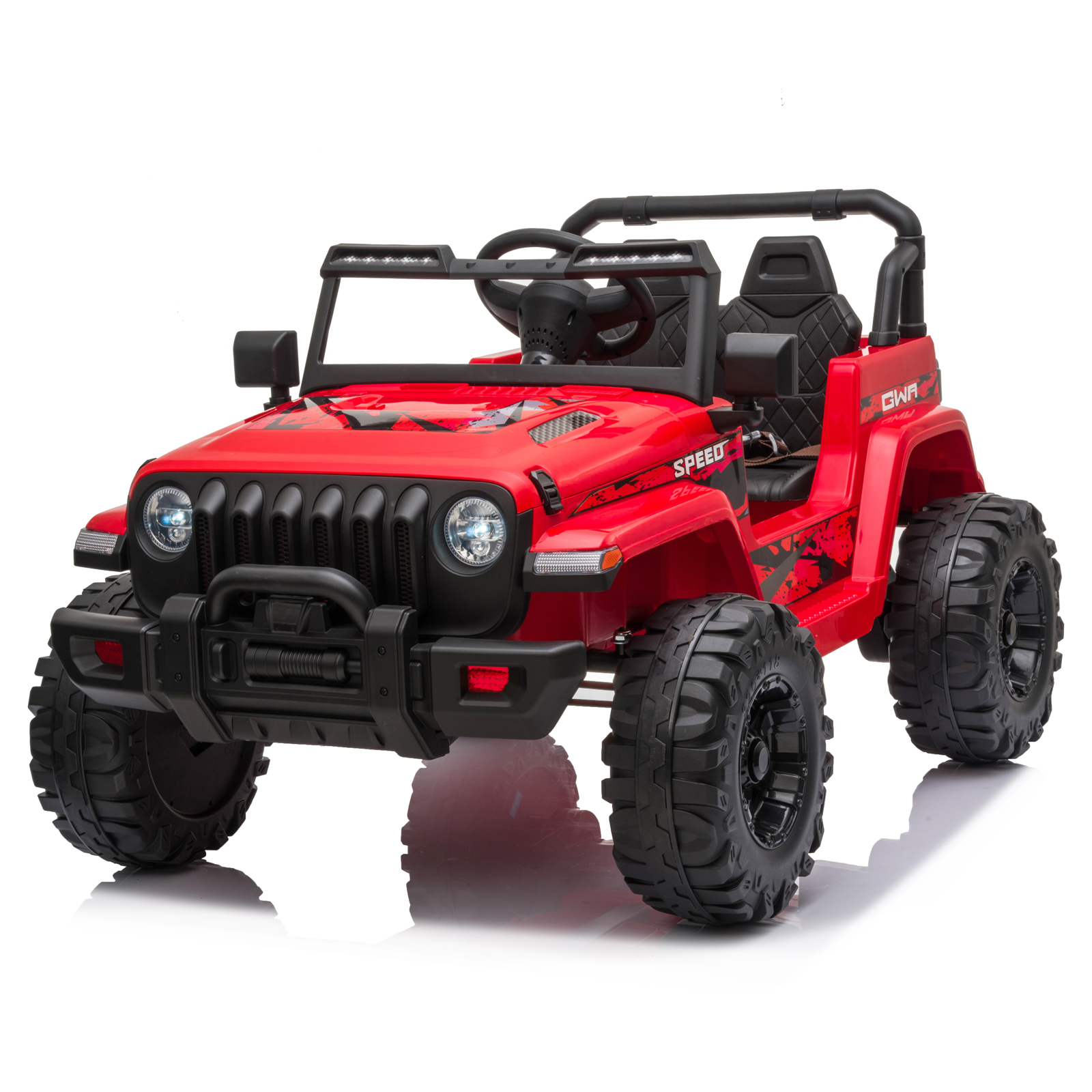 Kids Ride On Truck, LEADZM Jeep Electric Vehicles for Kids ...