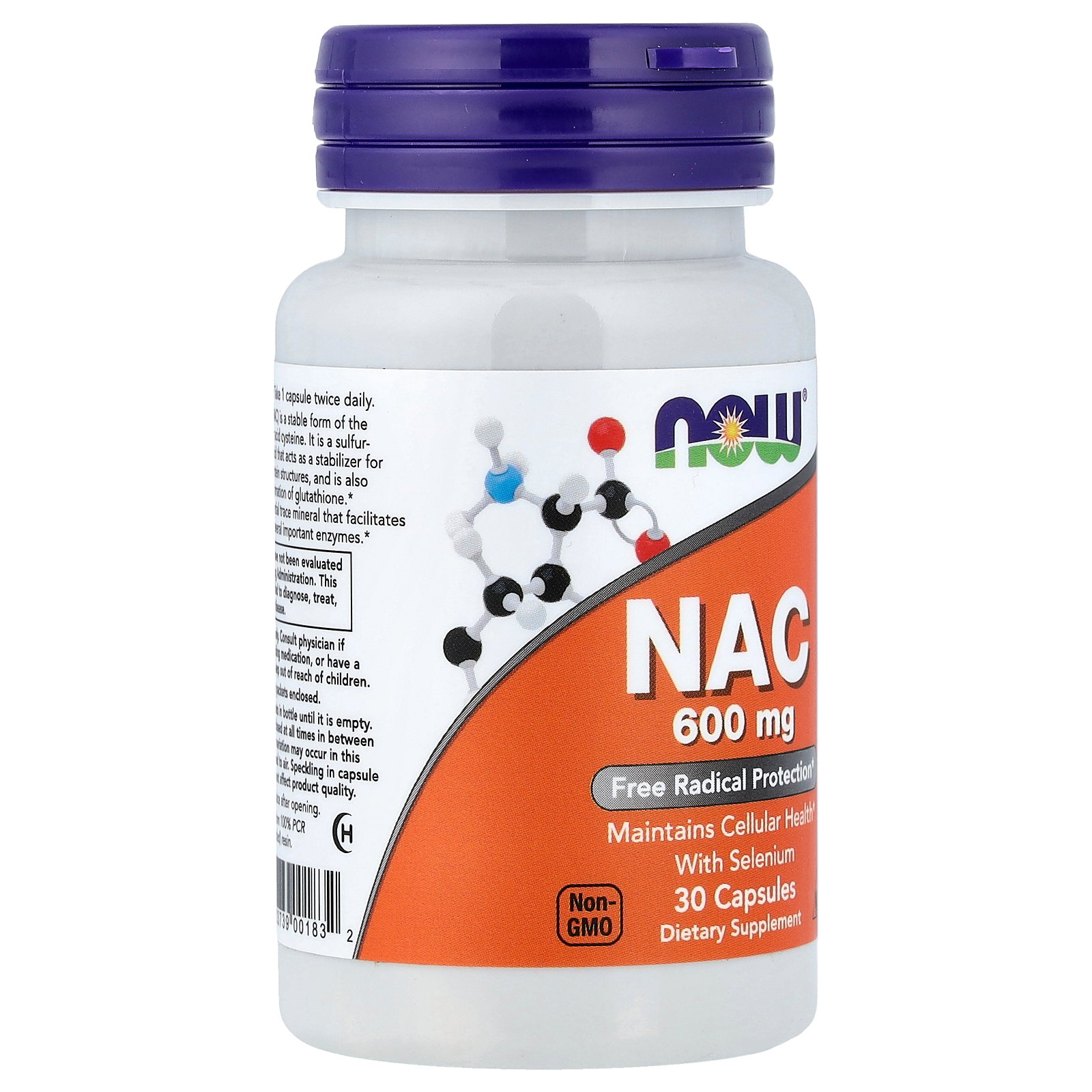 NOW Foods NAC With Selenium, 30 Capsules - Walmart.com