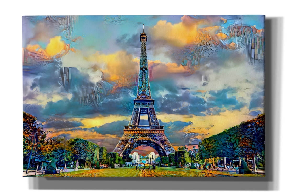 Epic Graffiti 'Paris France Eiffel Tower from Champ de Mars' by Pedro ...
