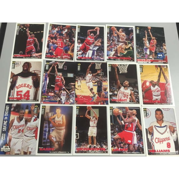1995-96 UD Collector's Choice Los Angeles Clippers Team Set 15 Cards ...