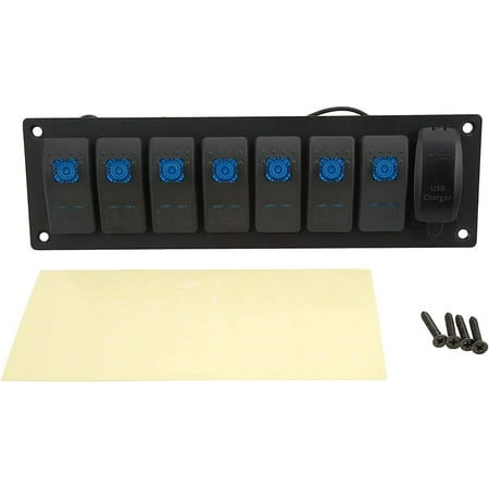 Waterproof Rocker Switch Panel,7 Gang Rocker Switch Panel IP66 ...