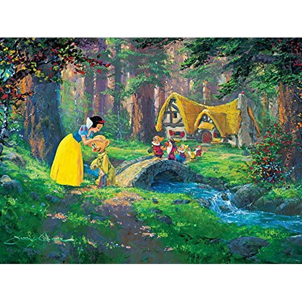 Ceaco James Coleman Disney Fine Art Snow White A Sweet Goodbye Jigsaw ...