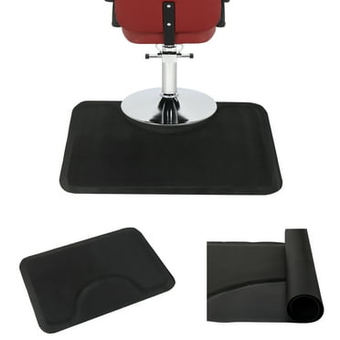 OmySalon 3’x4’ Anti Fatigue Salon Mat with Round Base, Barber Chair ...