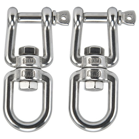Fugacal Detachable Shackle Hook,Stainless Steel Shackle Ring,2Pcs 8mm ...