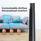KONWIN Bladeless Oscillating Tower Fan 48 Inch with Remote 3 Modes & 3 ...