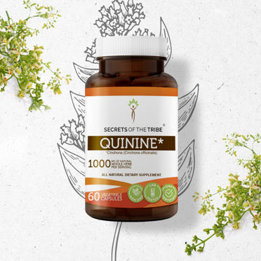 Quinine 120 Capsules, 500 mg, Wildcrafted Quinine (Cinchona officinalis ...