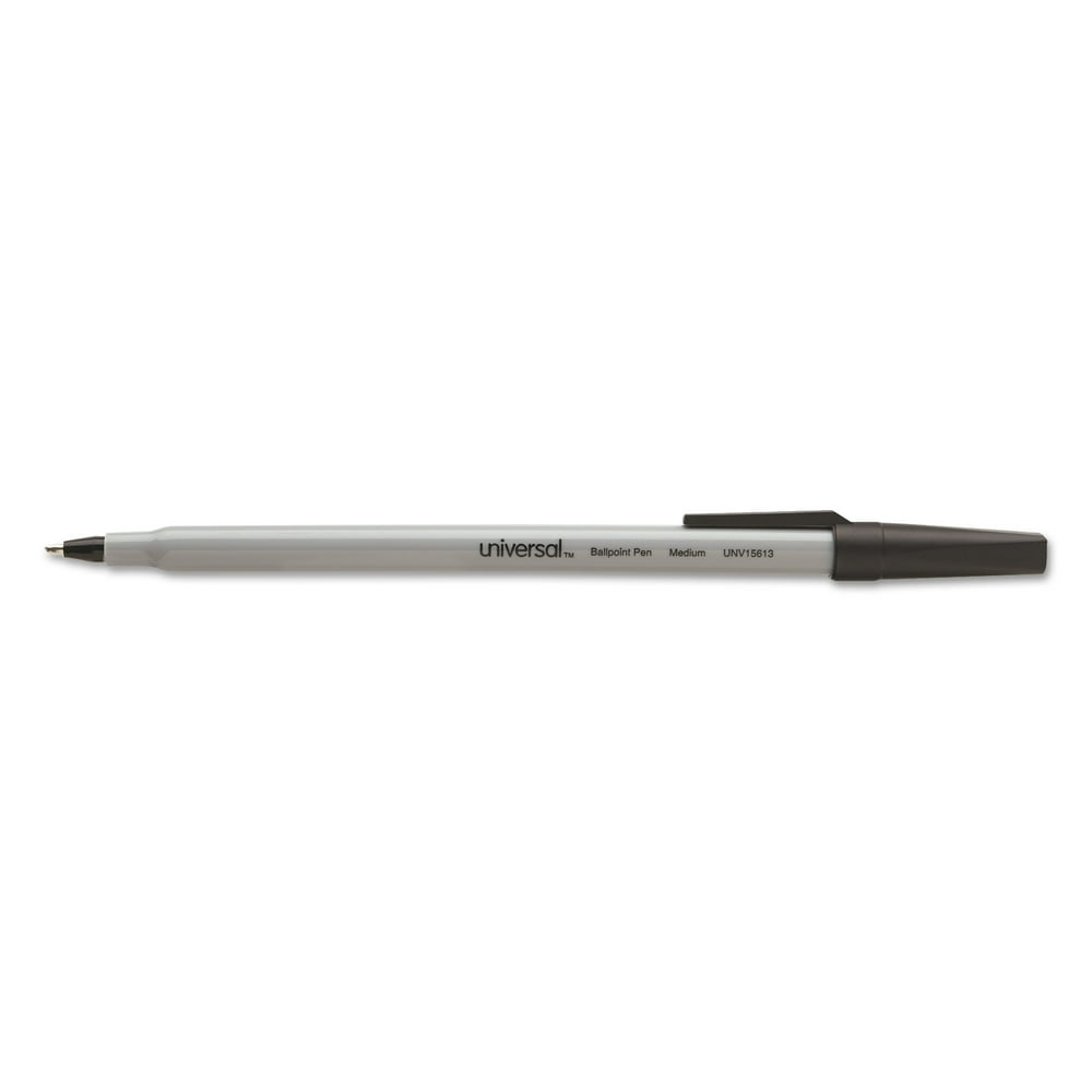 Universal Economy Ballpoint Stick Oil-Based Pen, Black Ink, Medium, 60 ...