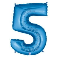 NorthStar Blue Number 5 Foil Balloon 34" - Walmart.com