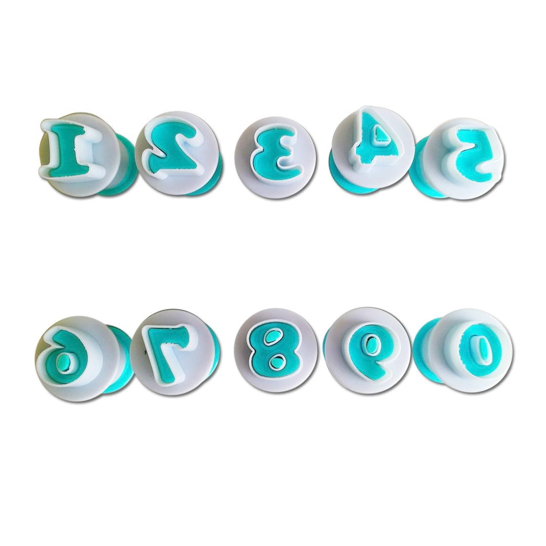 Aleissi 10piezas Cortador Fondant Galleta Números Aleissi 700286 ...
