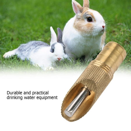 Cergrey 10pcs/ Set Stainless Steel Automatic Nipple Waterer for Rabbit ...