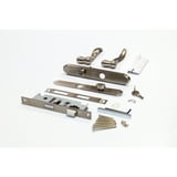 Larson Brushed Nickel Mortise Hardware Kit With Key And Deadbolt For ...