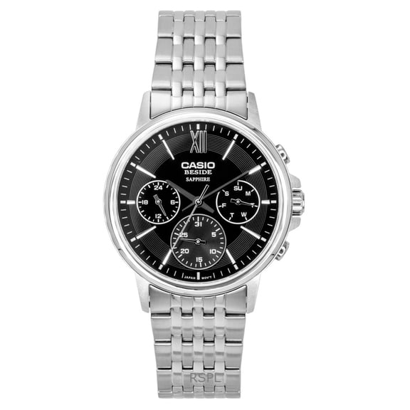 Casio Beside Analog Stainless Steel Silver Dial Quartz BMS-300D-7AV Men ...
