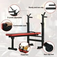 Dkelincs Folding Bench Press Workout Set Adjustable Multi-Function ...