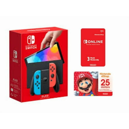 Nintendo Switch Hardware with Splatoon 2 + Neon Green/Neon Pink Joy ...