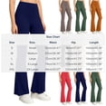 Brqkzdu Dress Bootcut Pants for Woman High Waisted Slacks Pull On Flare ...